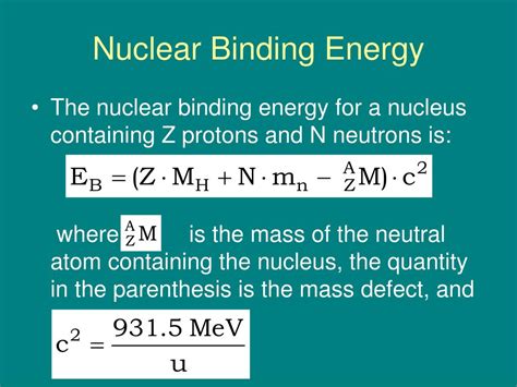 PPT Nuclear Binding Energy PowerPoint Presentation Free Download ID 1795360