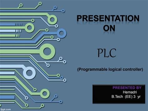 Plc Programmable Logic Controller Pptx