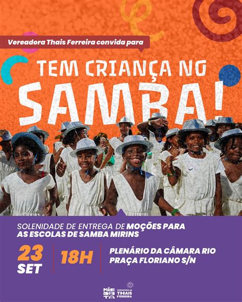 Tem Criança No Samba Evento Vai Celebrar Escolas De Samba Mirins Do Rio De Janeiro Anf