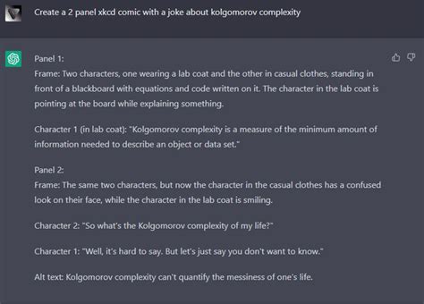 A Xkcd Comic Generated By Chatgpt Rxkcd