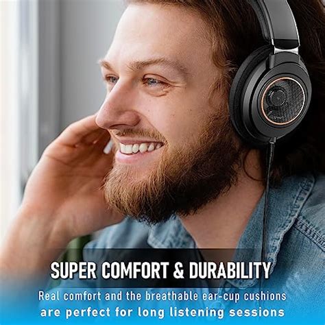 Philips Over Ear Open Back Stereo Headphones Wired With Detachable Audio Jack Studio Monitor