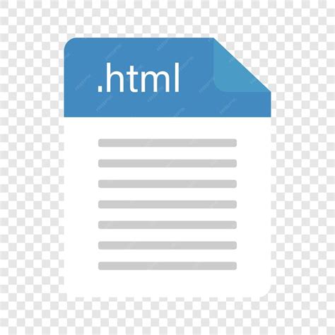Html 파일 Html 확장자 Html 형식의 문서 벡터 프리미엄 벡터