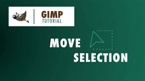 How To Move A Selection In Gimp Gimp Tutorial Youtube