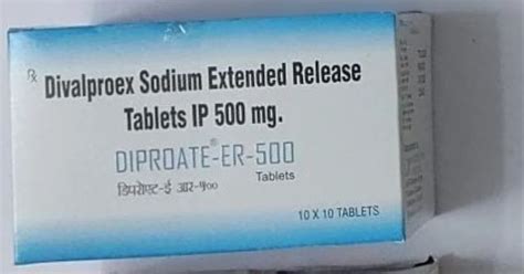 500mg Diproate Er Divalproex Sodium Er Tablets Ip At ₹ 324 Box Divalproex Sodium Tablets In