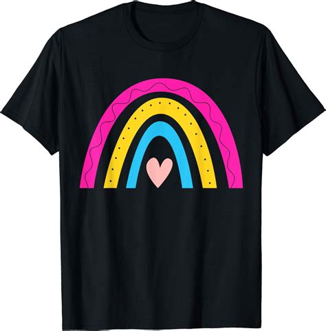 Rainbow Colours Pansexual Flag Pride T Shirt
