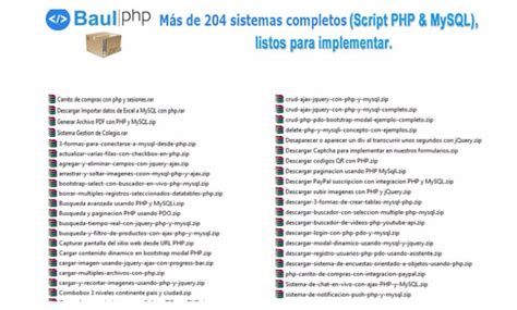 BaulPHP Tienda Virtual Sistemas En PHP