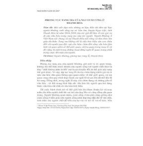 Phong tục tang ma của người Mường ở Thanh Hóa