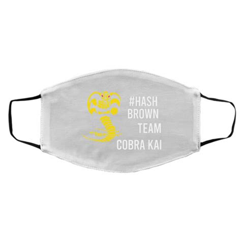 Hash Brown Team Cobra Kai Face Mask 0stees