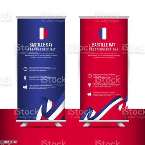 바스티유 데이 벡터 템플릿 프랑스 독립 기념일 디자인 템플릿입니다 배너 디자인 인사말 카드 또는 인쇄 7월에 대한 스톡 벡터 아트 및 기타 이미지 Istock