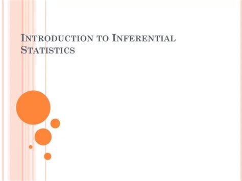 PPT Introduction To Inferential Statistics PowerPoint Presentation Free Download ID