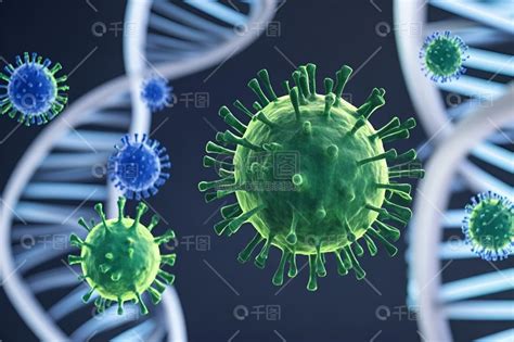 细菌ai数字艺术 细菌3d渲染绿色蓝色病毒dna螺旋结构科技感插画 Ai图片免费下载 Png格式 4096像素 编号71750967 千图网