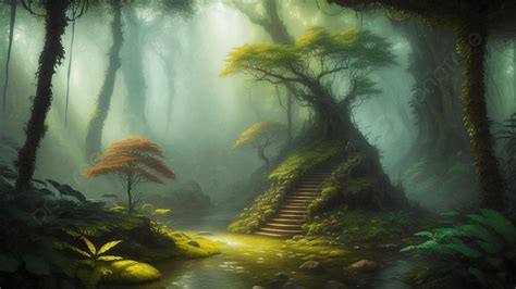 Fantasy Forest Landscape Wallpaper