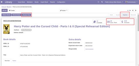 Library Management System Odoo App