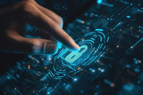 Personal Data Protection Digital Fingerprint Trace A Padlock Know Your Customer Kyc K Y C