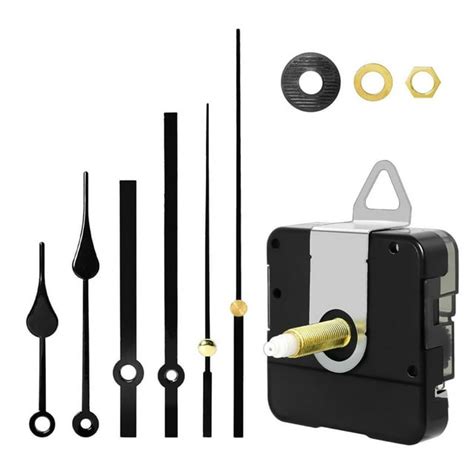 Bynnix Battery Operated Clock Motor Replacement Set With Long Shaft For Wall Clocks Quiet Clock