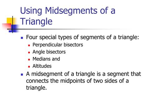 PPT Midsegment Theorem PowerPoint Presentation Free Download ID