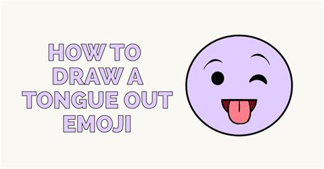 How To Draw A Tongue Out Emoji Really Easy Drawing Tutorial