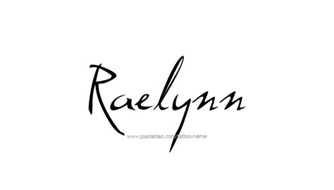 Raelynn Name Tattoo Designs
