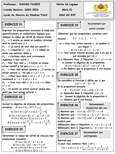 Notion De Logique Pdf
