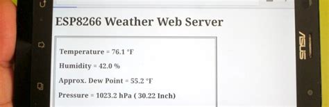 Making A Simple Weather Web Server Using Esp8266 And Bme280 Embedded Lab
