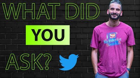 I Love Questions Thank You For Asking Them And Featuring In My Video