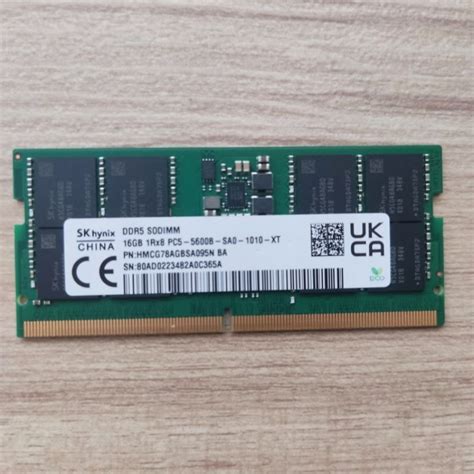 [used] Sk Hynix 16gb Ddr5 5600mhz 1 1v 262pin Sodimm Laptop Memory Ram Notebook Ram Shopee