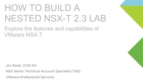Vmware Nsx Home Lab Setup Virtualization Howto