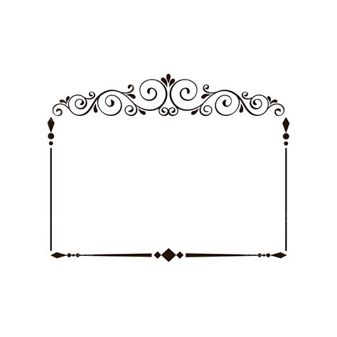 European Border Vector Hd Images Vector Brown European Pattern Retro Border Vector Borders