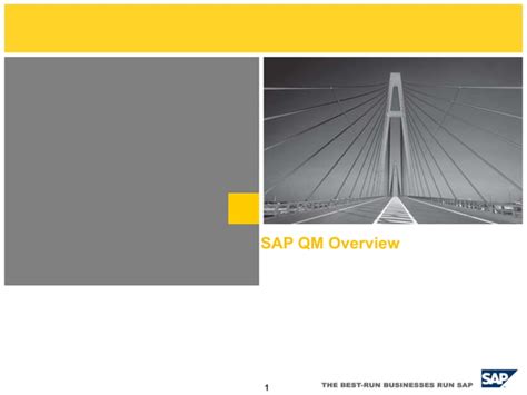 Sap Qm Overview Pptx Business Business And Finance