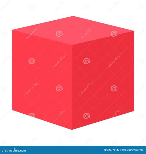 Isometric Cube Design Web Modern Concept Icon Geometric Shape Vector Illustration Stock