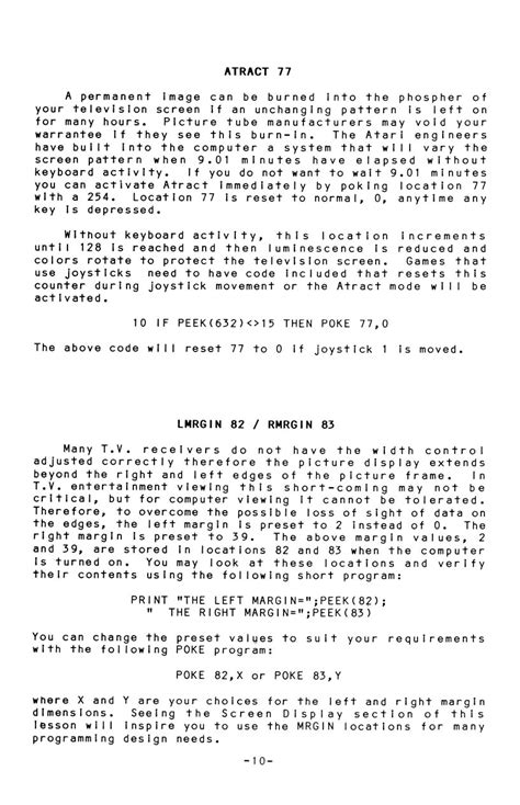 Atari XL XE Tricky Tutorial No Memory Map Tutorial