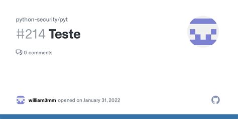 Teste Issue Python Security Pyt Github