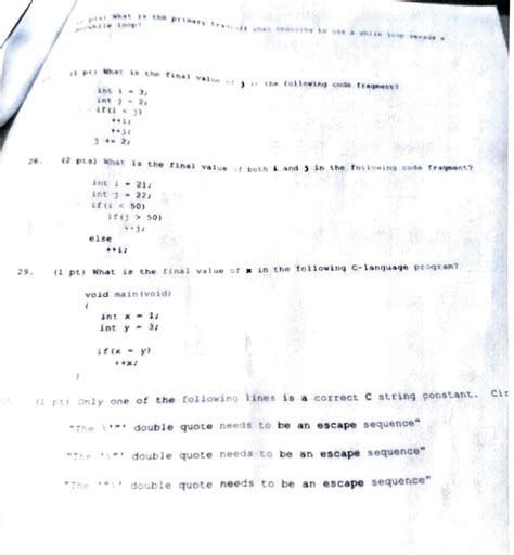 Solved Pate The Final Value Of The Following Code Agradut