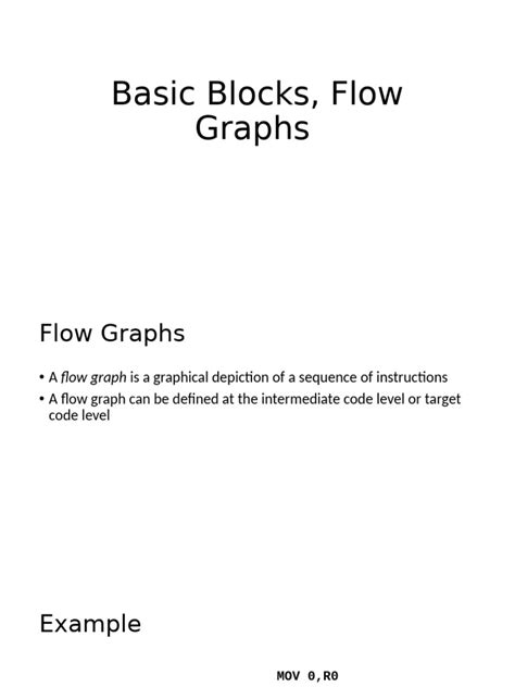 Basic Blocks Flow Graphs Pdf Theoretical Computer Science Graph Theory