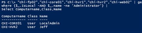 Get Local Group Members With Powershell • The Lonely Administrator