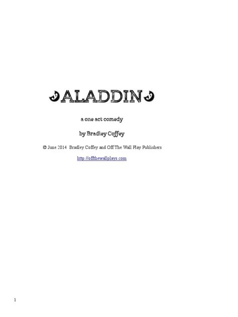 Aladdin Half Script Pdf