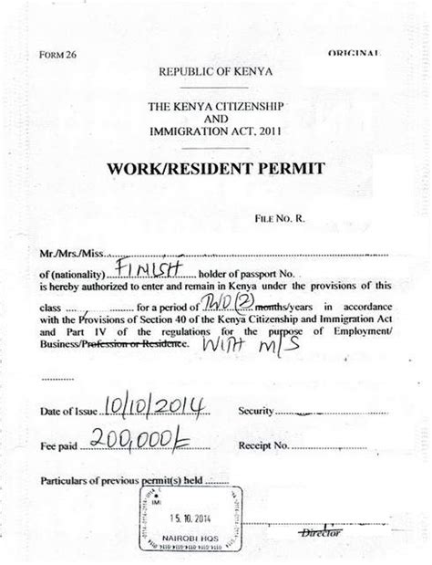 Kenyan Passport Application Form Pp1 Printable Form 2024