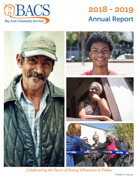2018 2019 Annual Report Bay Area Community Services Bacs