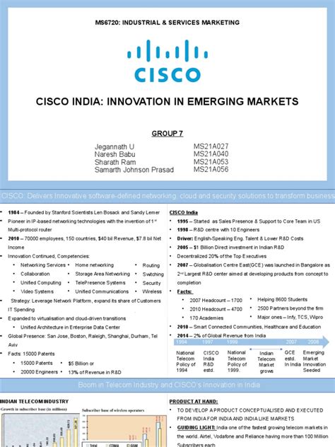 Group7 Cisco Ism Pdf Computer Network Market Economics