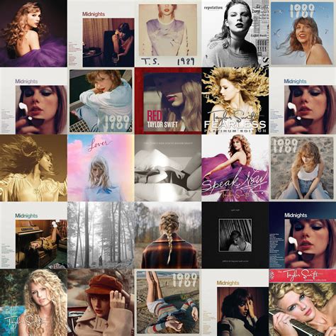 Taylor Swift Polaroids 25 Taylor Swift Albums On Polaroids The Tortured Poets Department 1989