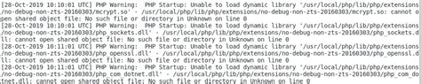 Php错误日志文件warningphp Startup Unable To Load Dynamic Library 米饭！大