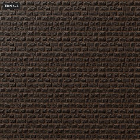 Basalt Rough Stone Block Wall Texture Burnt Umber Poliigon