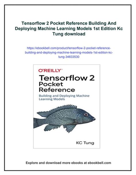 Tensorflow 2 Pocket Reference Building And Deploying Machine Learning