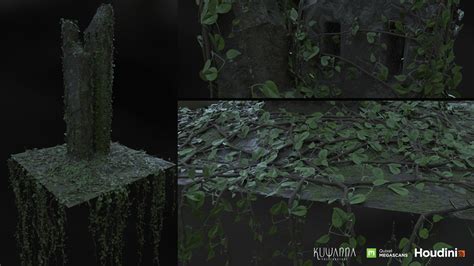 hello procedural ivy solver built using houdini houdini tool finds the nearest surface point