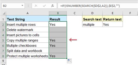 Check If A Cell Contains A Specific Text Then Return Value In Another Cell In Excel