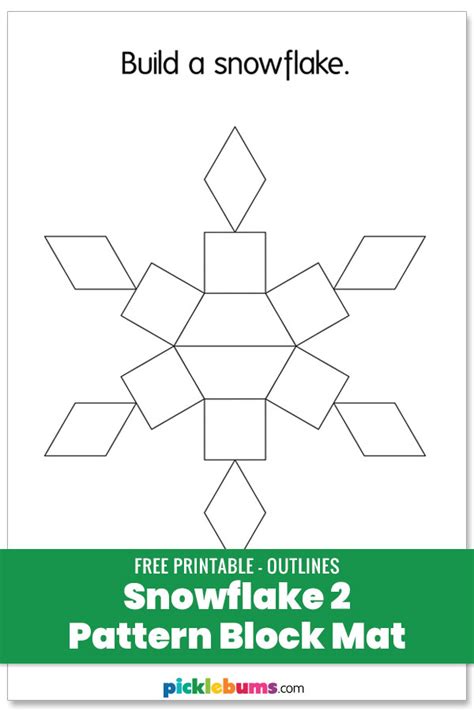 Free Printable Winter Pattern Block Mats Picklebums
