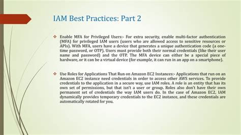 aws identity and access management for users pptx cloud computing