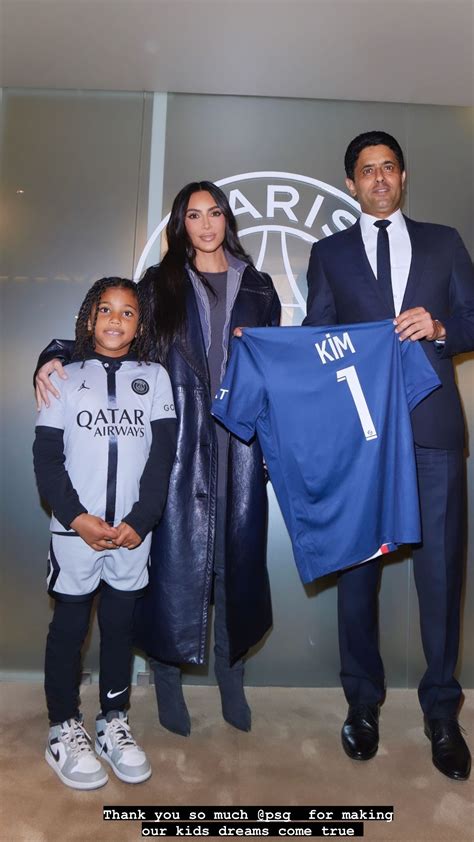 Kim Kardashian Takes Son Saint West And His Pals To Paris For Saint Germain Game Brags She