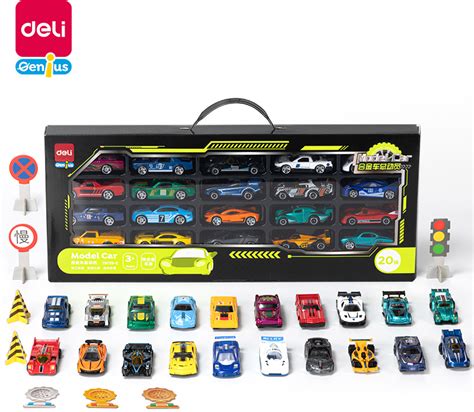 სათამაშო ავტომობილები Deli 20 ცალი · საკანცელარიო