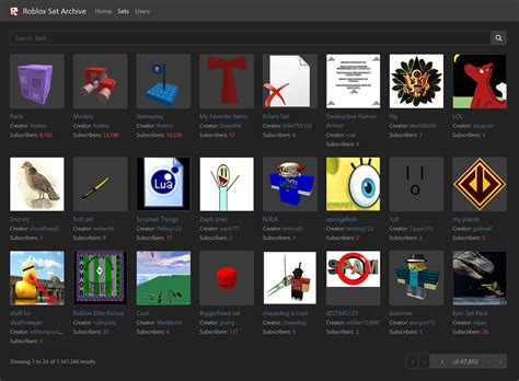 Roblox Set Archive An Archive Of User Created Sets From 2010 To 2018 Community Resources